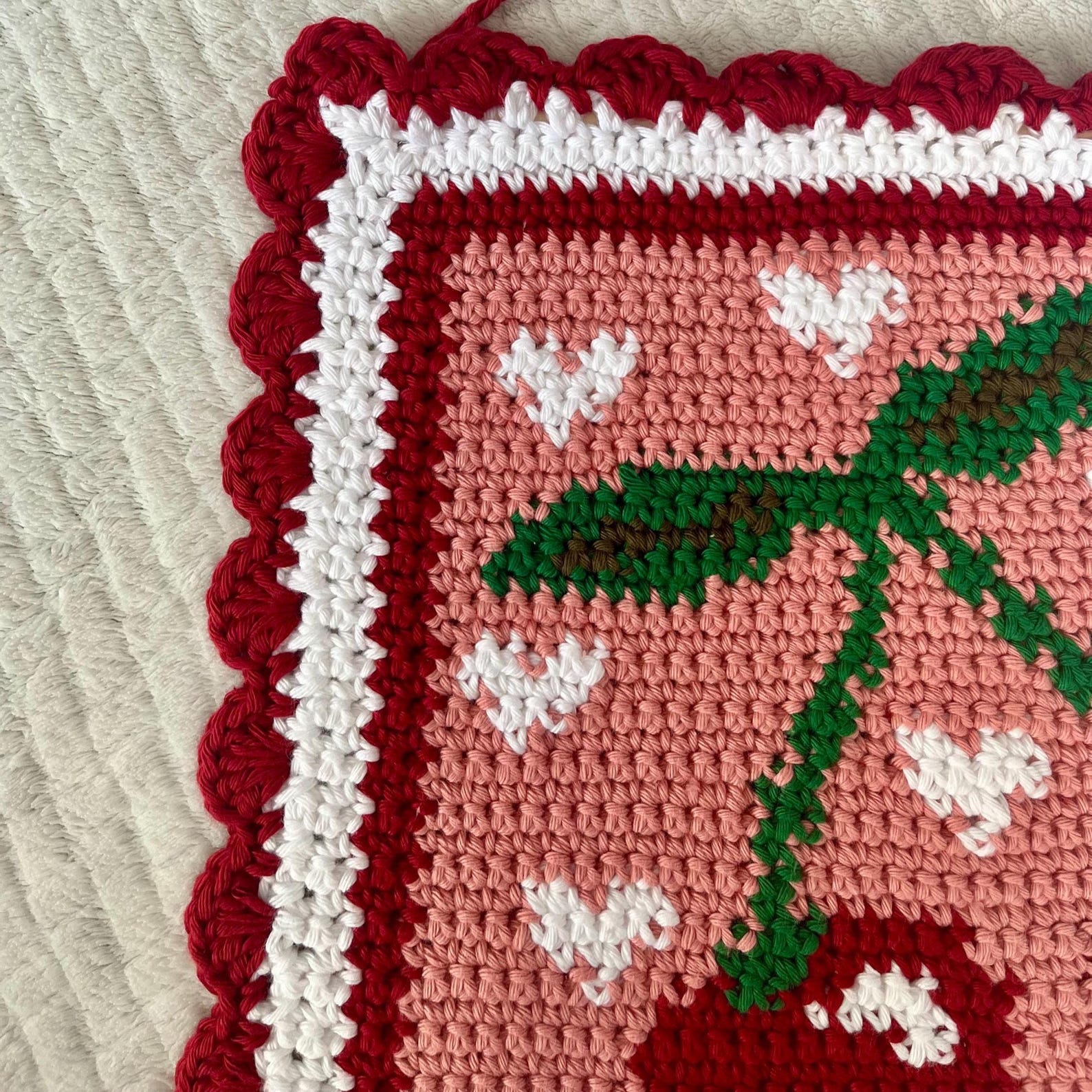 Y2K Crochet Cherry Heart Tapestry Pattern (PDF Digital Download) - Etsy