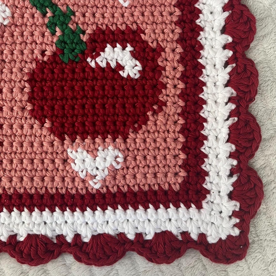 Y2K Crochet Cherry Heart Tapestry Pattern (PDF Digital Download) - Etsy