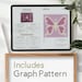 Cute Heart Butterfly Y2K Crochet Tapestry Pattern Crocheted Gift ...