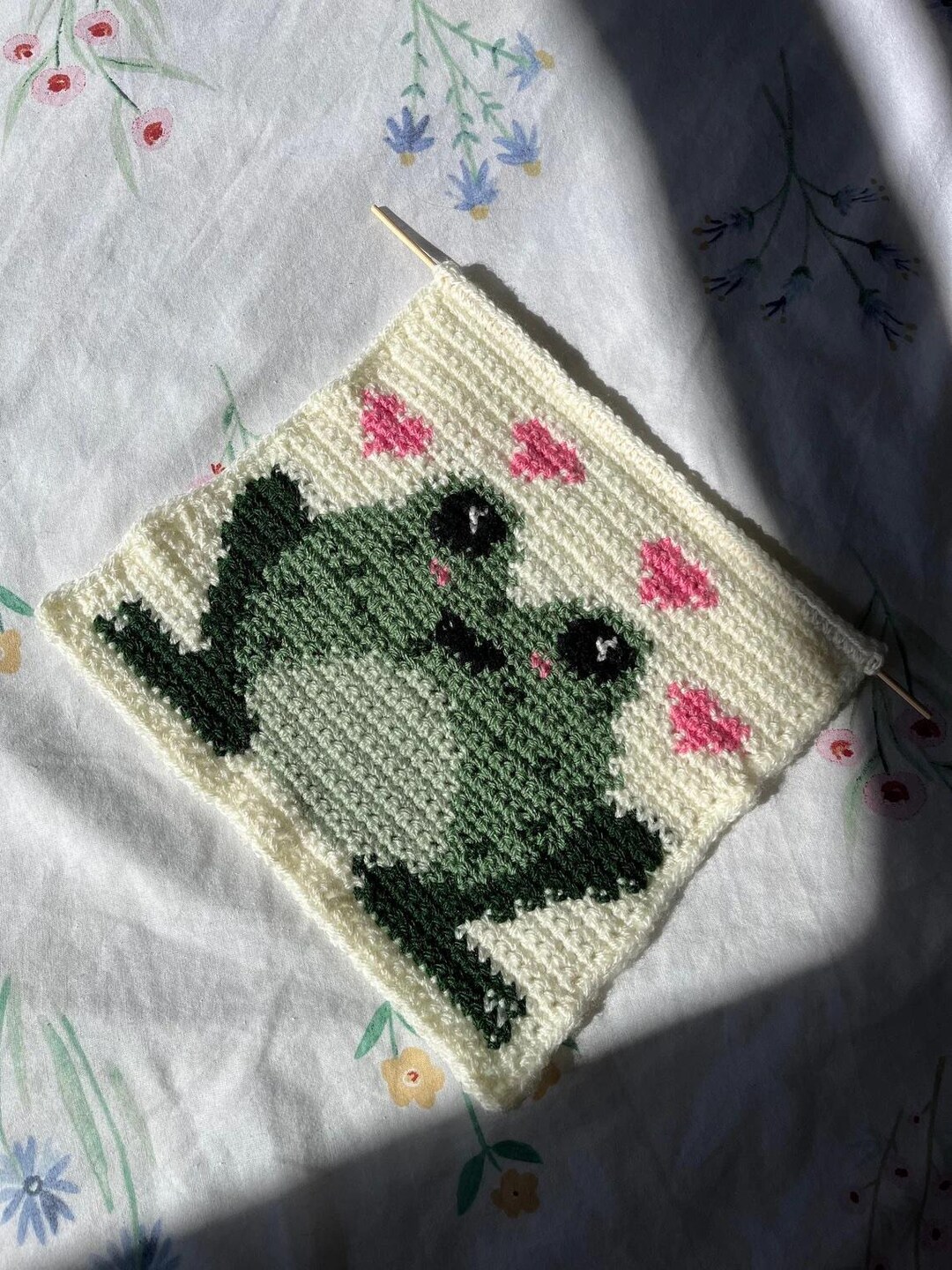 Love Frog Ribbit Easy Crochet Pattern Wall Hanging - Instant PDF ...