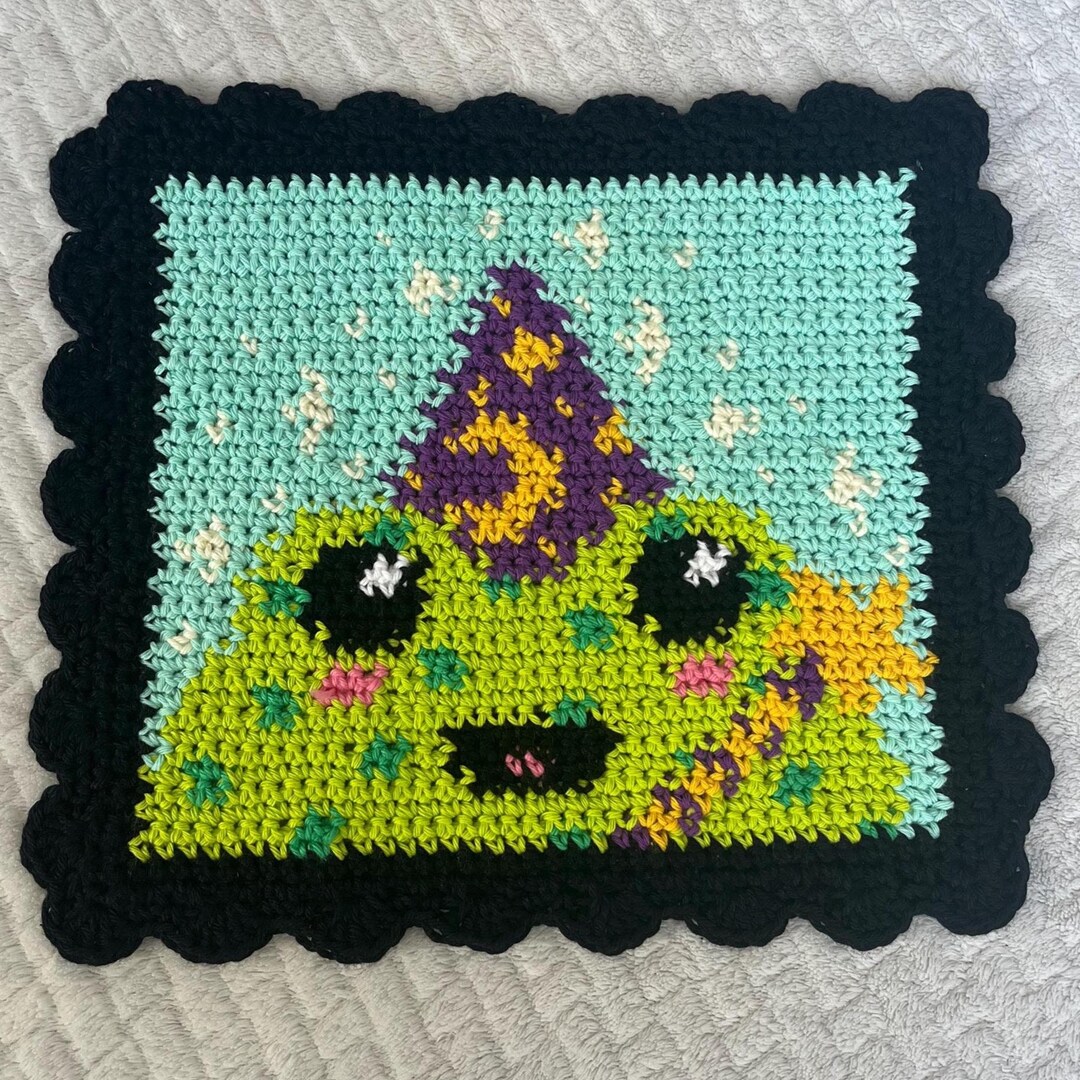Frog Wizard Crochet Tapestry Pattern: Easy Magic Home Decor (PDF ...