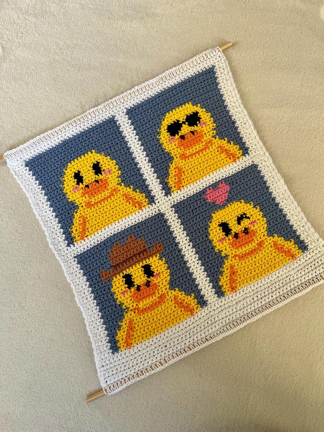 Duck Photobooth Crochet Tapestry Pattern: Beginner-friendly (PDF ...