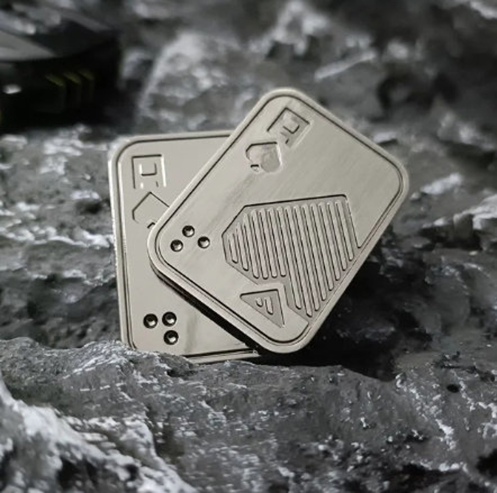 Fidget Toy Metal Card | Pocket Shuffle Toy - Etsy