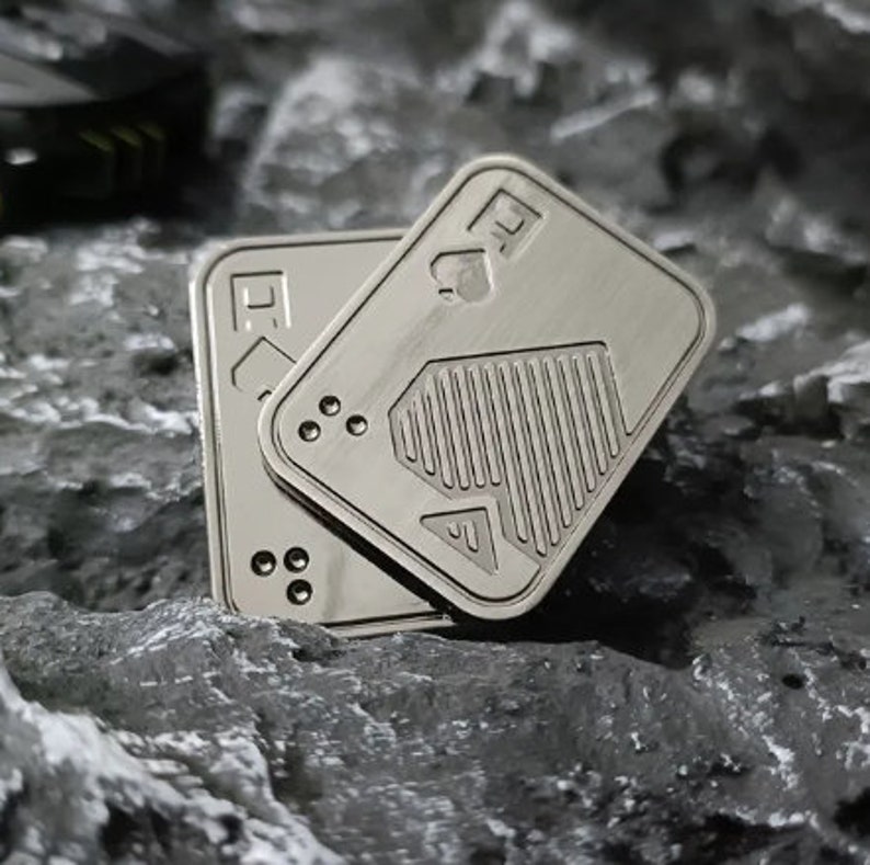 Fidget Toy Metal Card | Pocket Shuffle Toy - Etsy