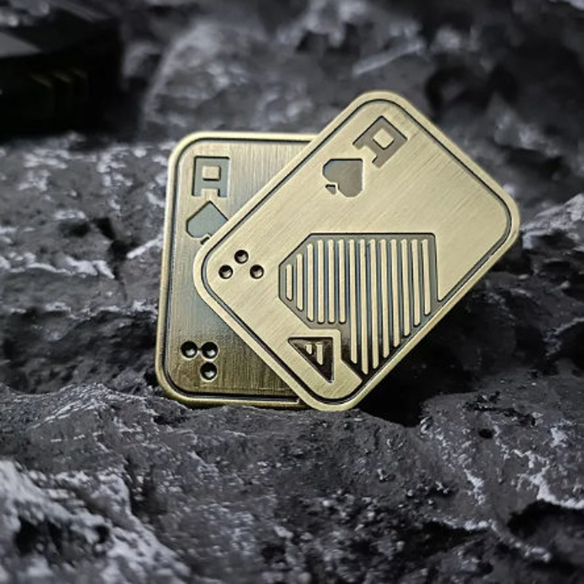 Fidget Toy Metal Card | Pocket Shuffle Toy - Etsy