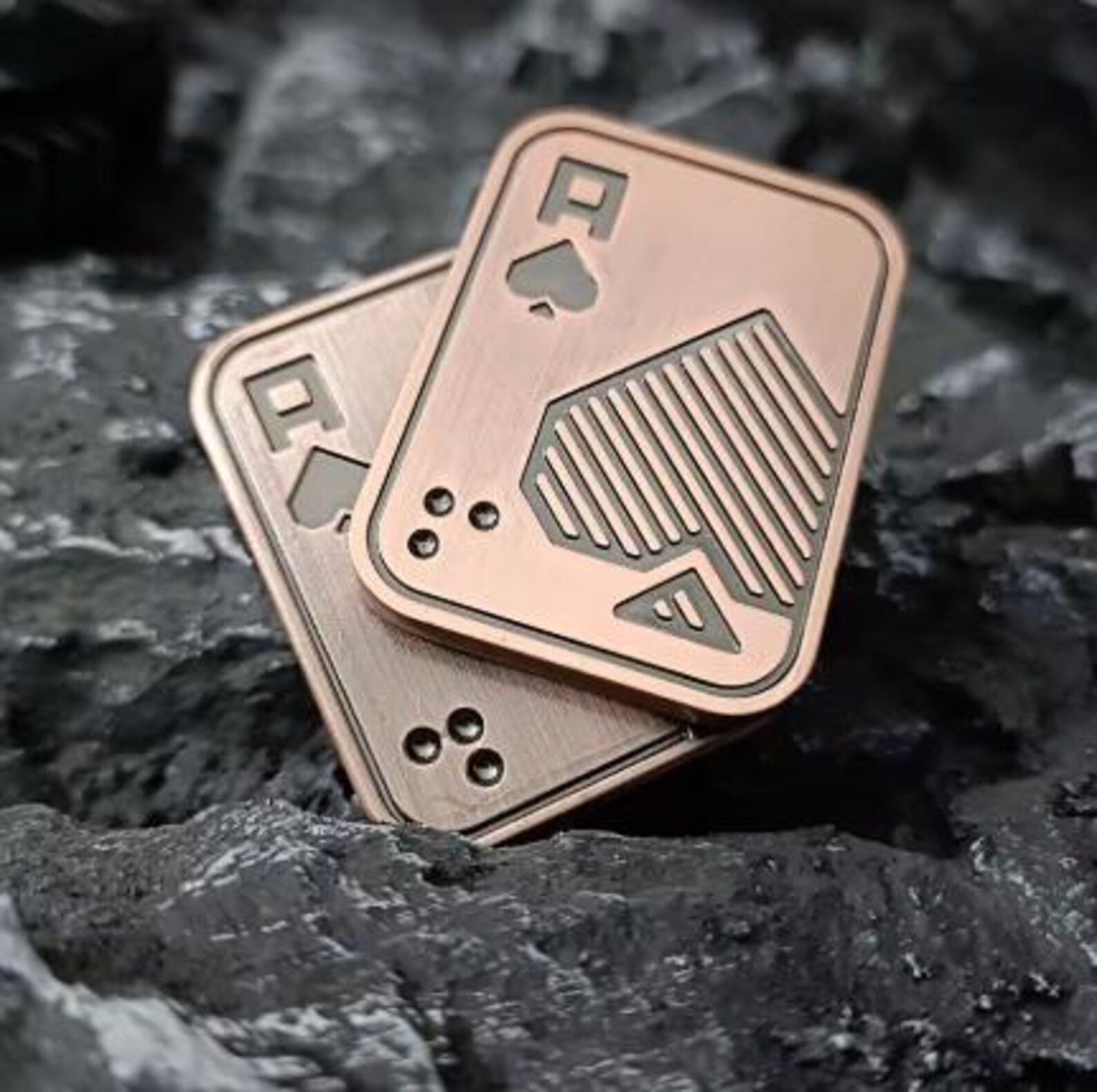 Fidget Toy Metal Card | Pocket Shuffle Toy - Etsy