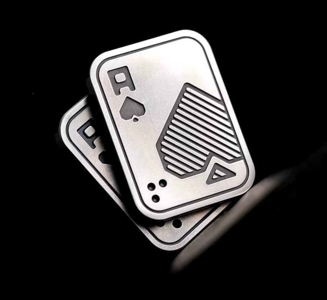 Fidget Toy Metal Card | Pocket Shuffle Toy - Etsy