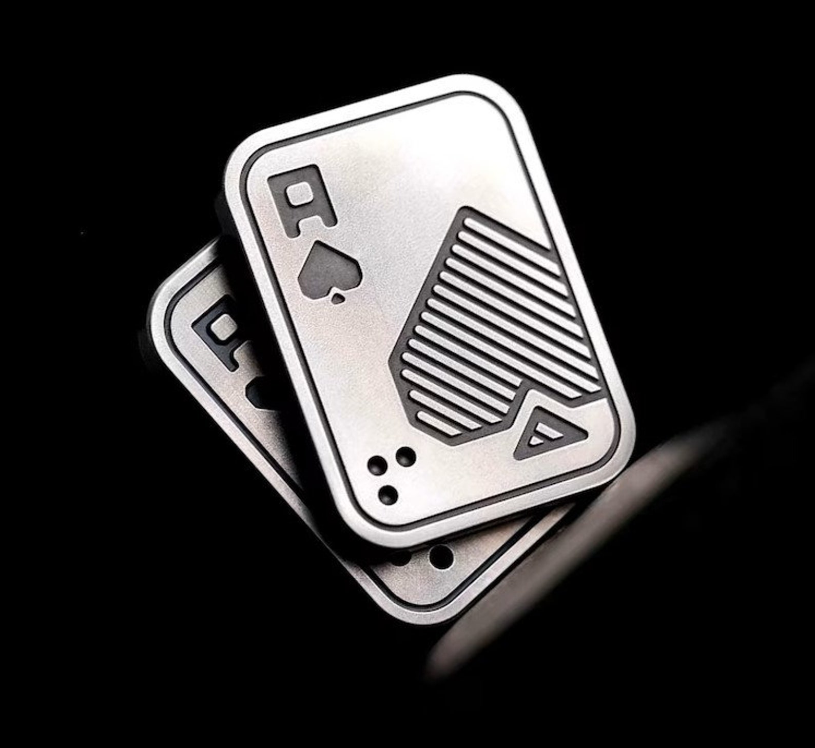 Fidget Toy Metal Card | Pocket Shuffle Toy - Etsy