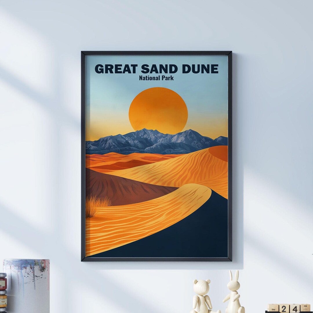 Great Sand Dune National Park Poster PNG/JPG File, Digital Download, US ...