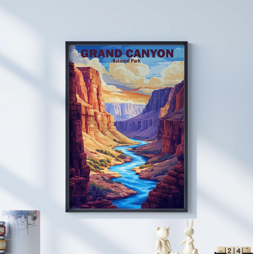 Grand Canyon National Park Poster PNG/JPG File, Digital Download, US ...