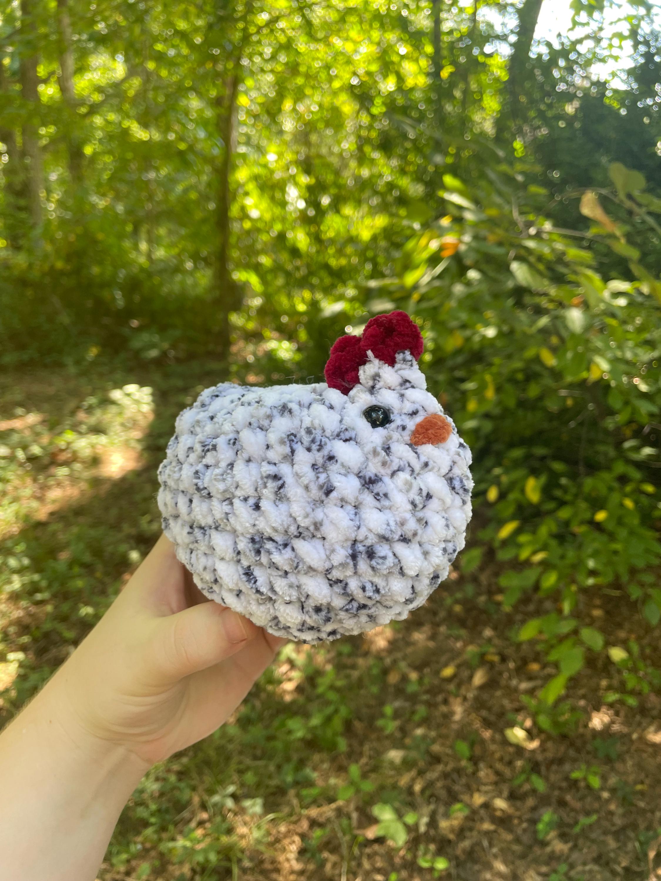 Mini Crochet Chicken Stuffed Animal Chicken Chicken Plushie Christmas ...