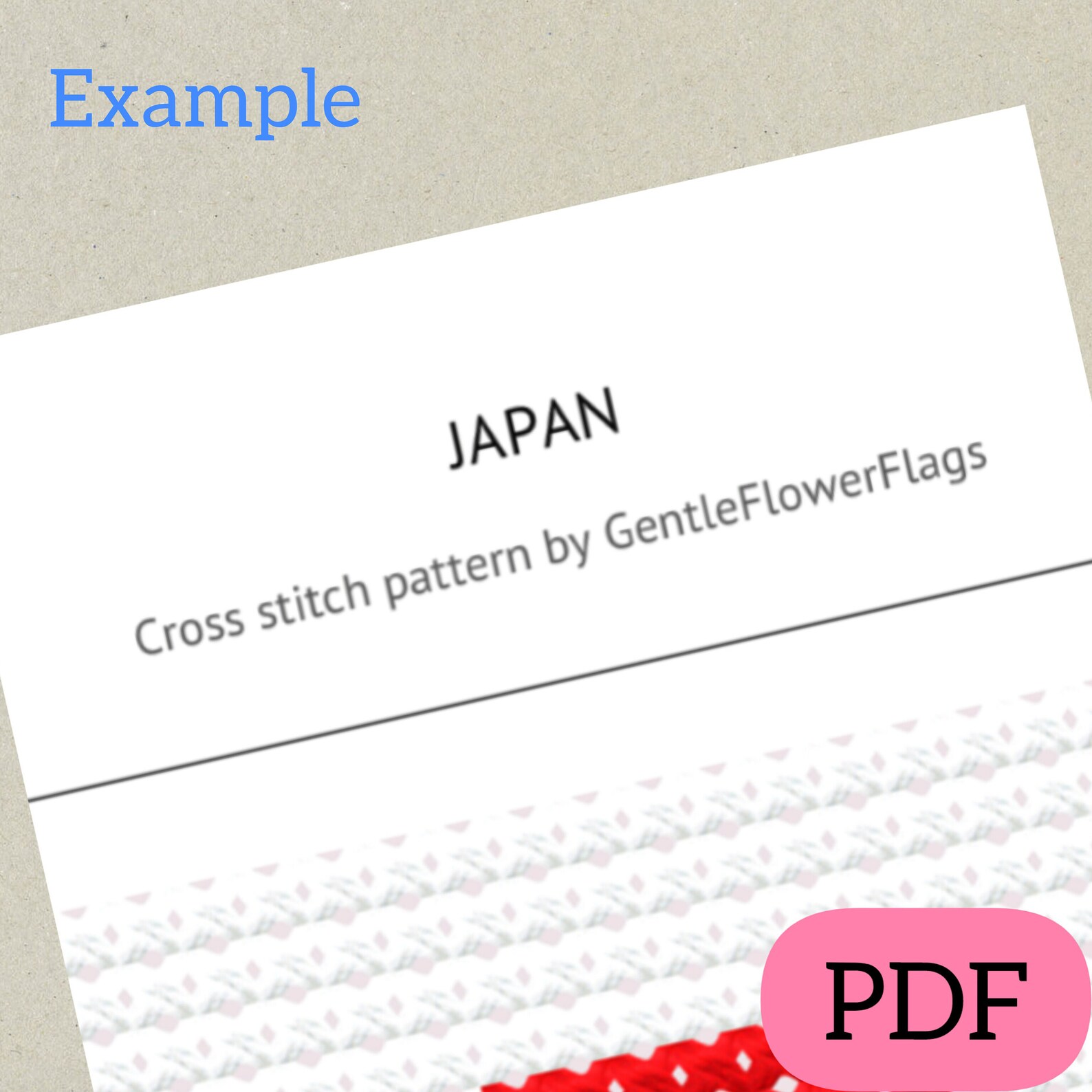 Bundle of 3 World Flag Cross Stitch Pattern, Choose 3 Countries From ...