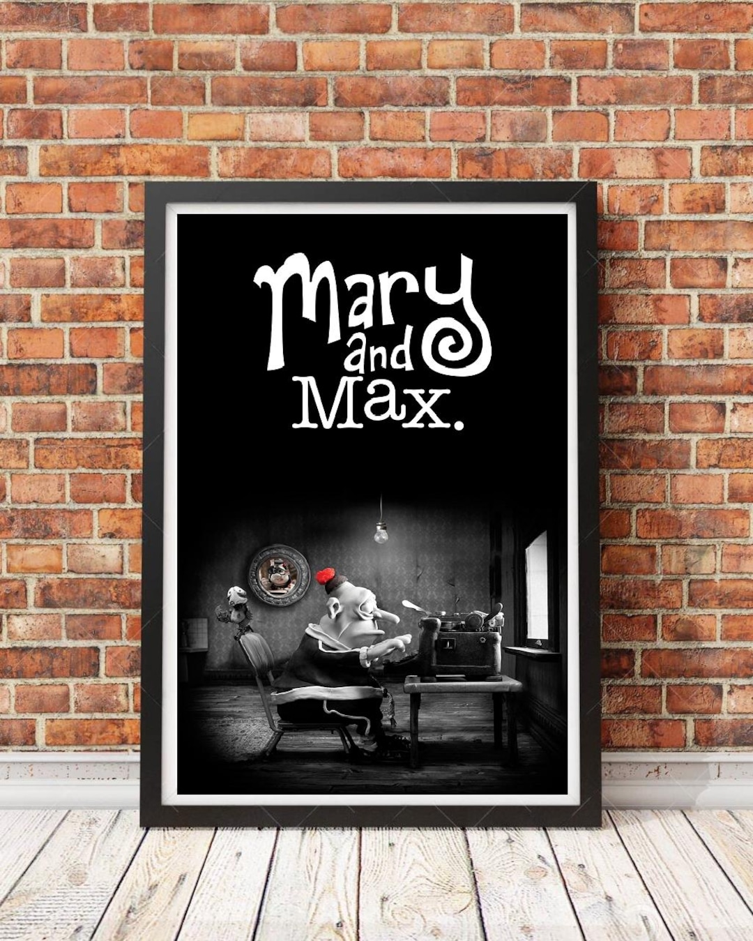 Mary and Max (2009) Movie Poster Print, Canvas Wall Art, Room Decor ...