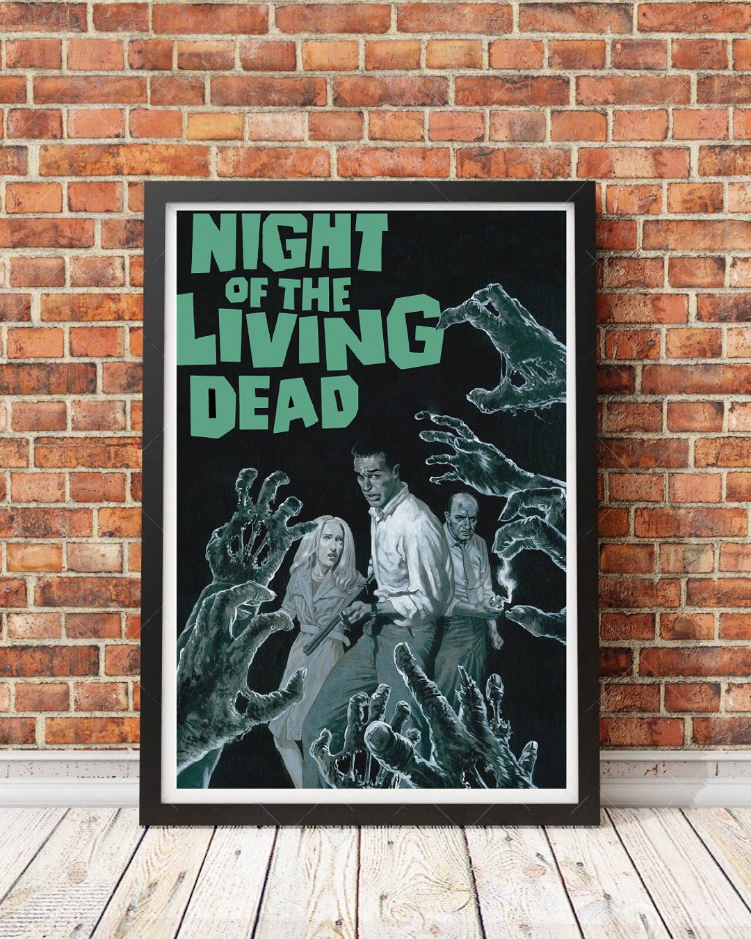 Night of the Living Dead 1968 Movie Poster Print, Canvas Wall Art, Room ...