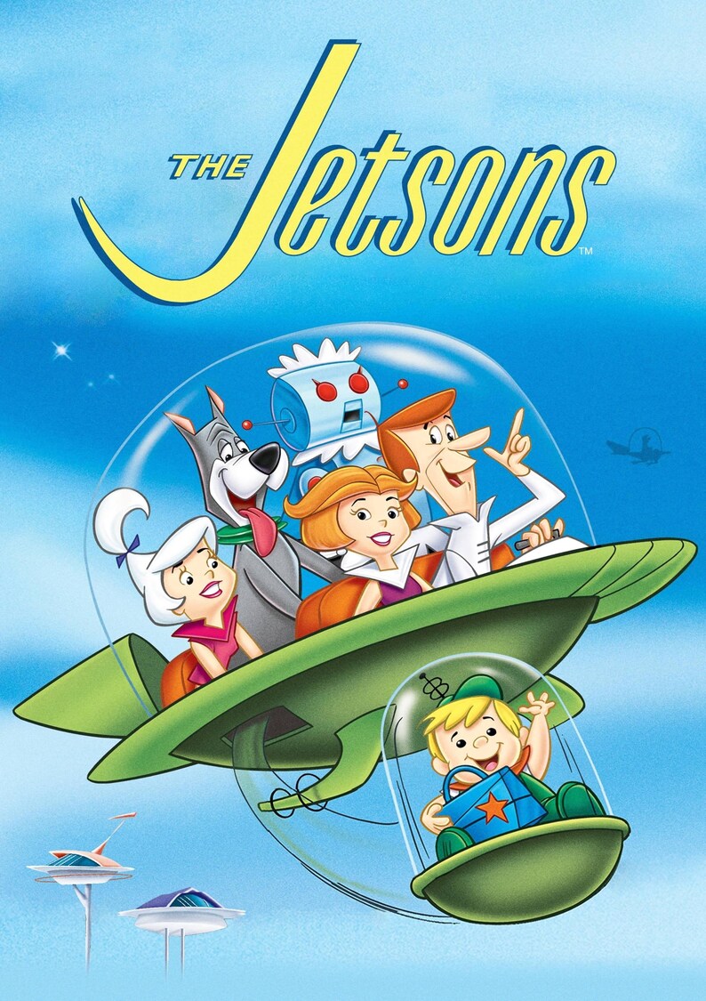 The Jetsons 1962 Movie Poster Print, Canvas Wall Art, Room Decor, Movie ...