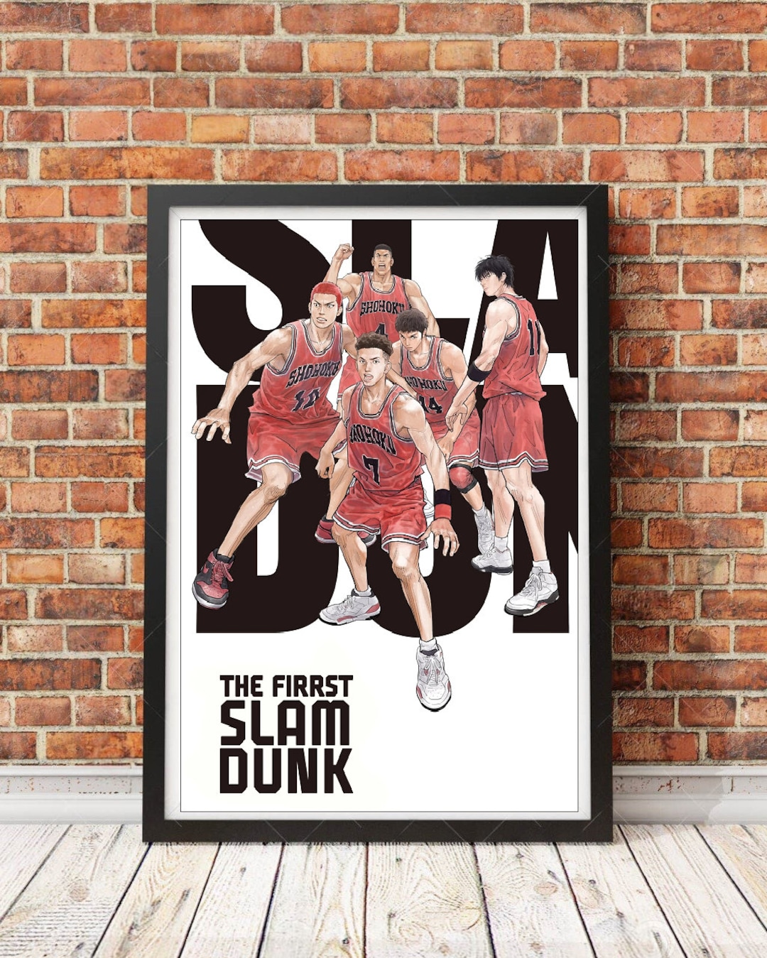 The First Slam Dunk (2022) Movie Poster Print, Canvas Wall Art, Room ...
