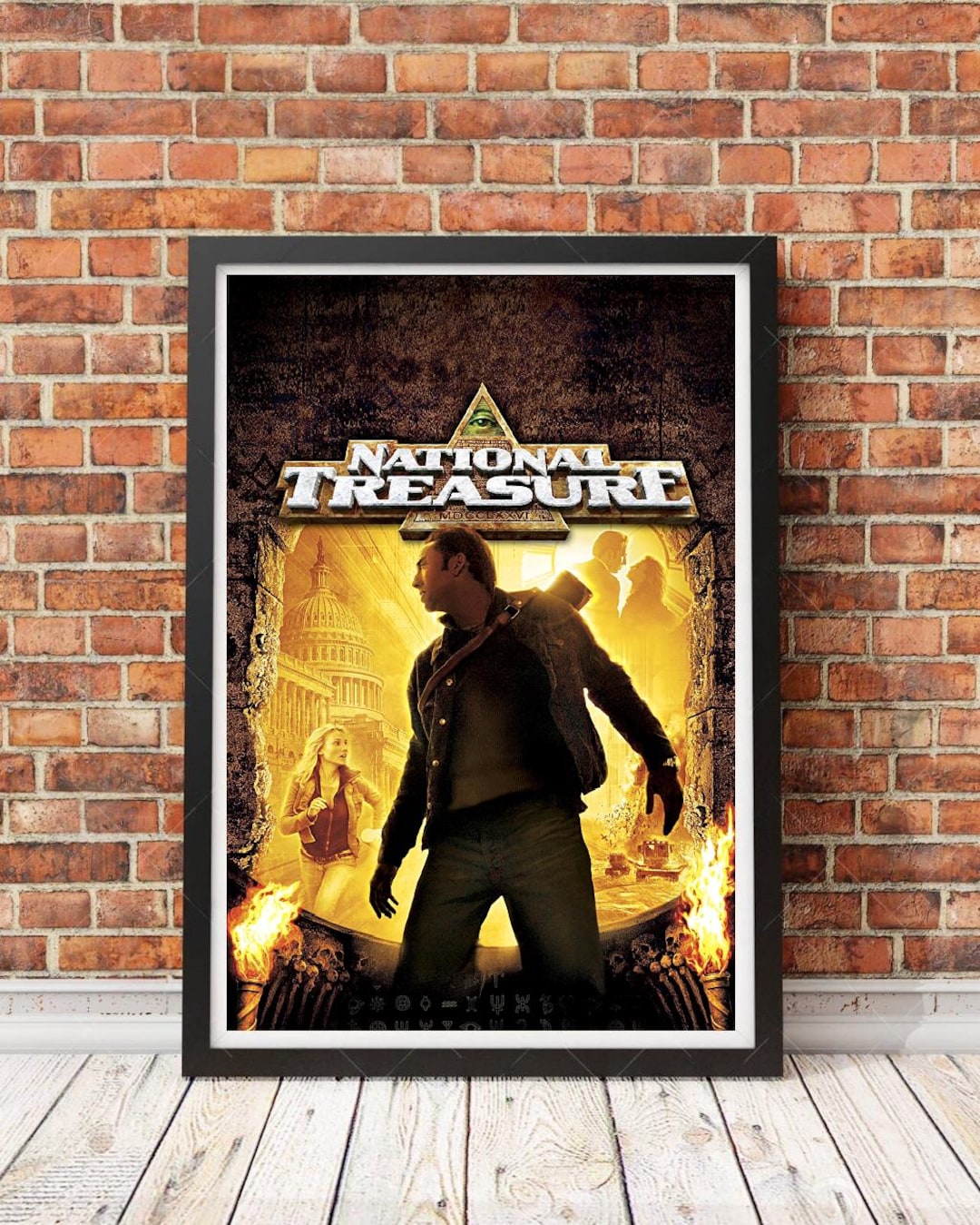 National Treasure (2004) Movie Poster Print, Canvas Wall Art, Room ...