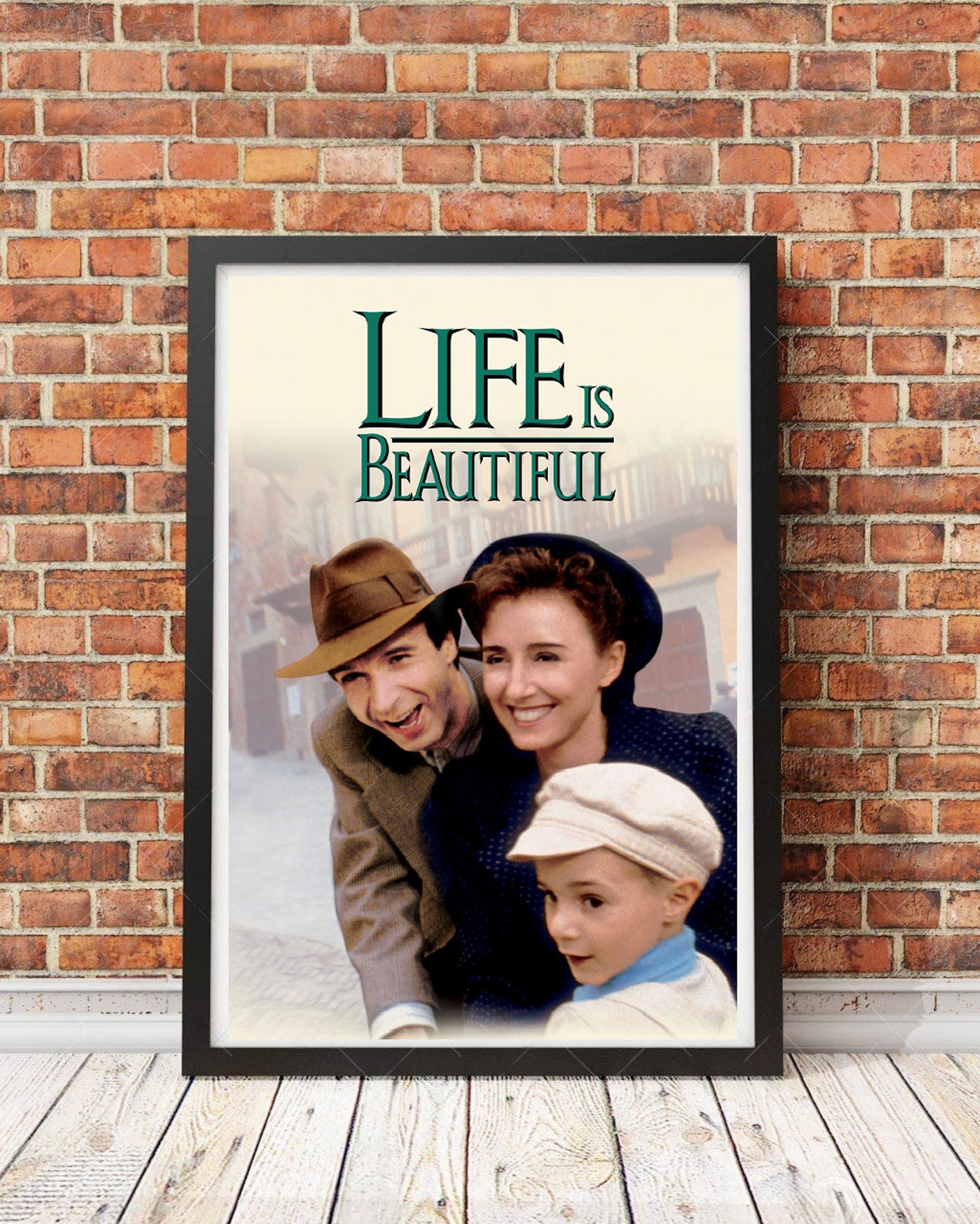 Life is Beautiful (1997) Movie Poster Print, Canvas Wall Art, Room ...