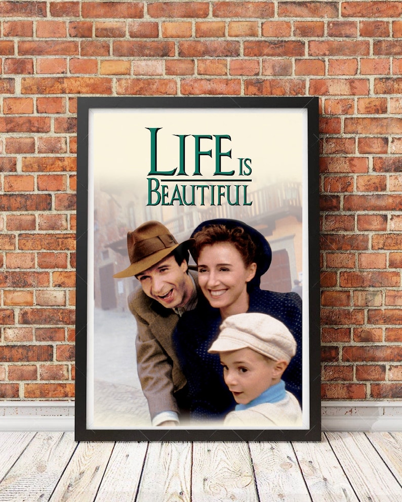Life is Beautiful (1997) Movie Poster Print, Canvas Wall Art, Room ...