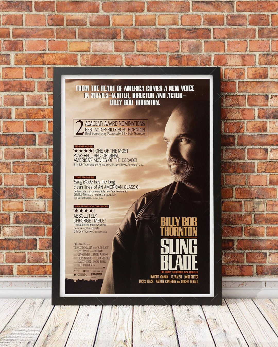 Sling Blade (1996) Movie Poster Print, Canvas Wall Art, Room Decor ...