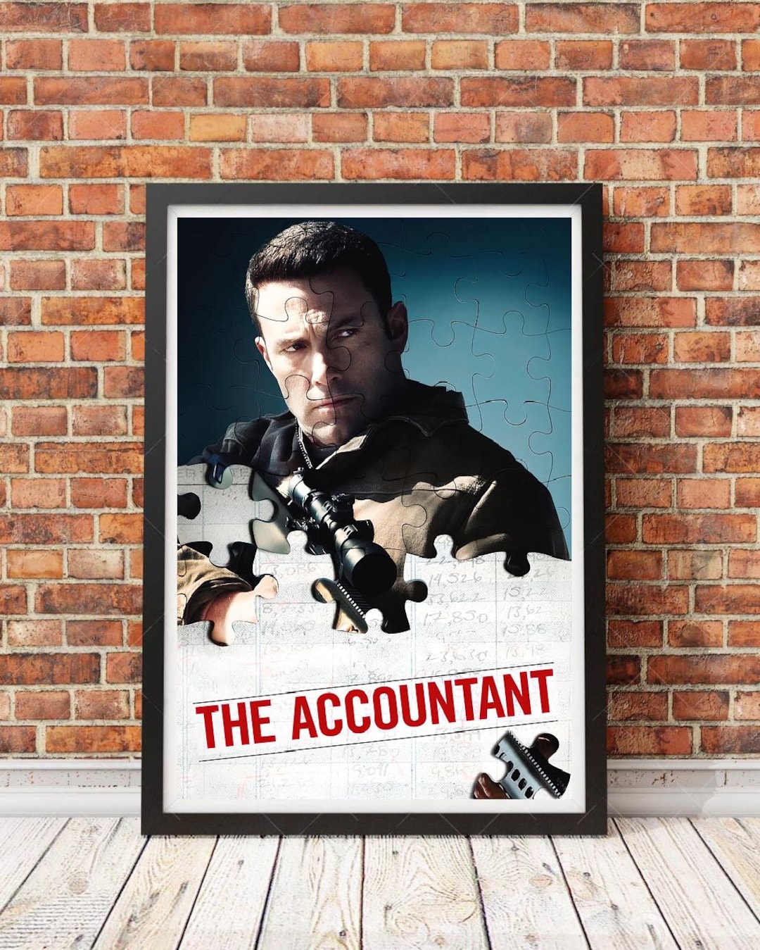 The Accountant (2016) Movie Poster Print, Canvas Wall Art, Room Decor ...