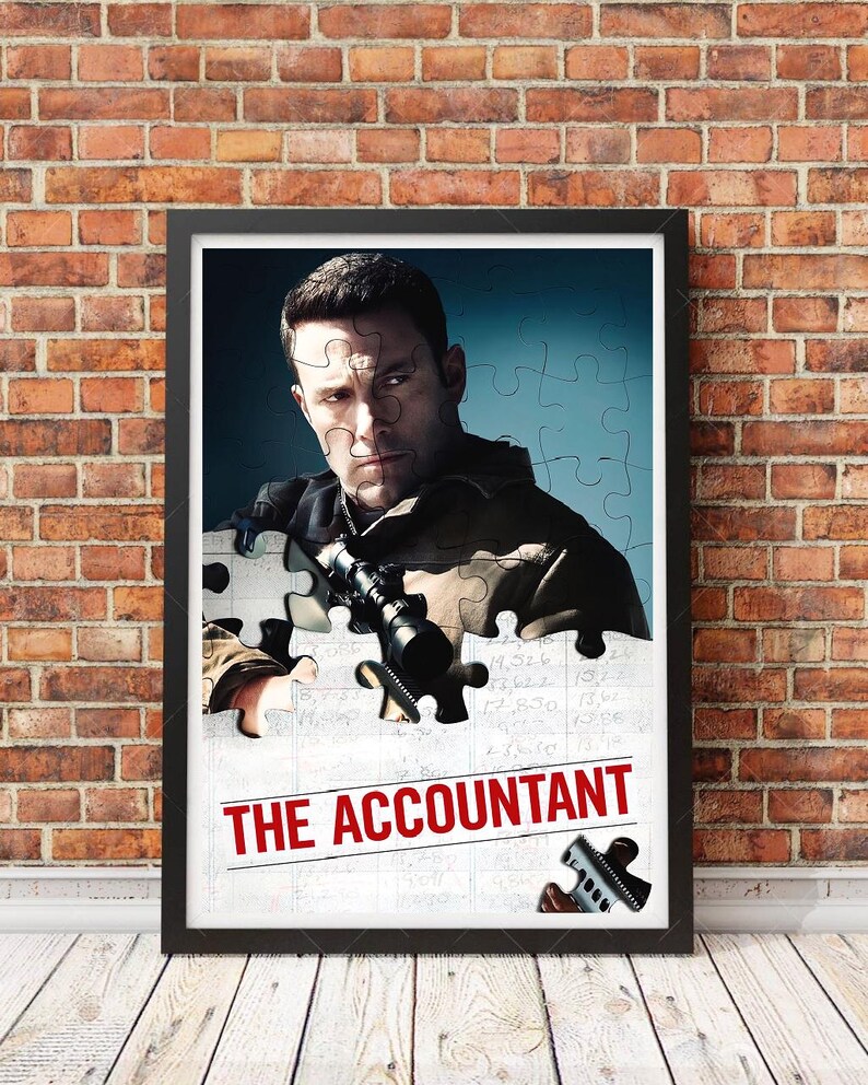 The Accountant (2016) Movie Poster Print, Canvas Wall Art, Room Decor ...