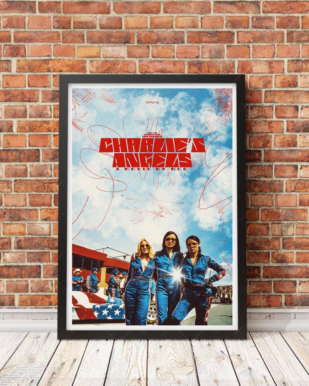 Charlies Angels 2000 Movie Poster Print, Canvas Wall Art, Room Decor ...