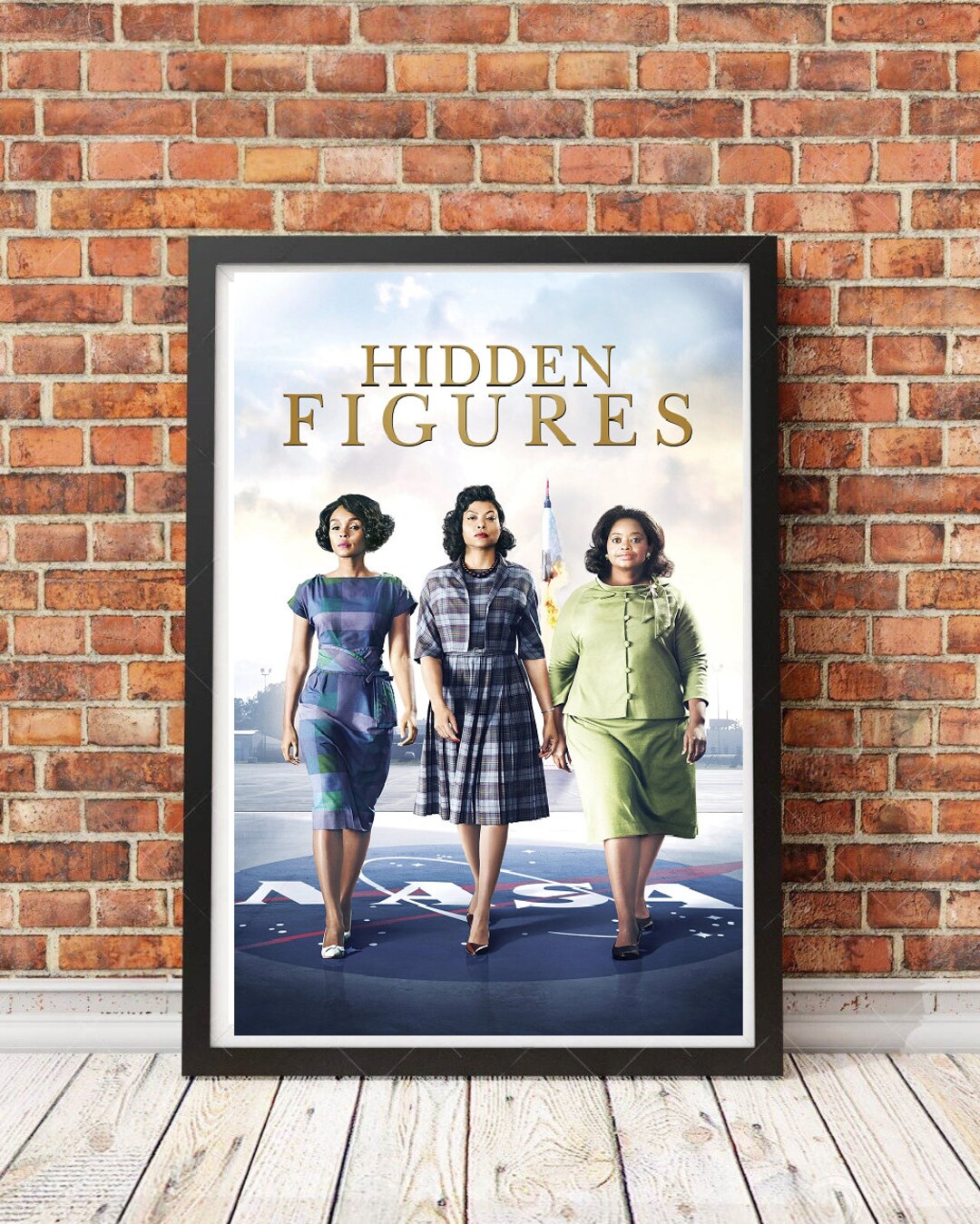 Hidden Figures (2016) Movie Poster Print, Canvas Wall Art, Room Decor ...