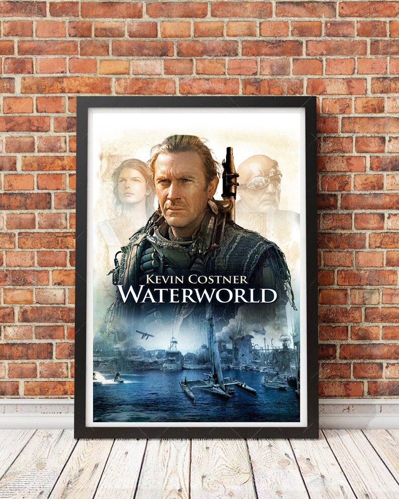 Waterworld (1995) Movie Poster Print, Canvas Wall Art, Room Decor ...