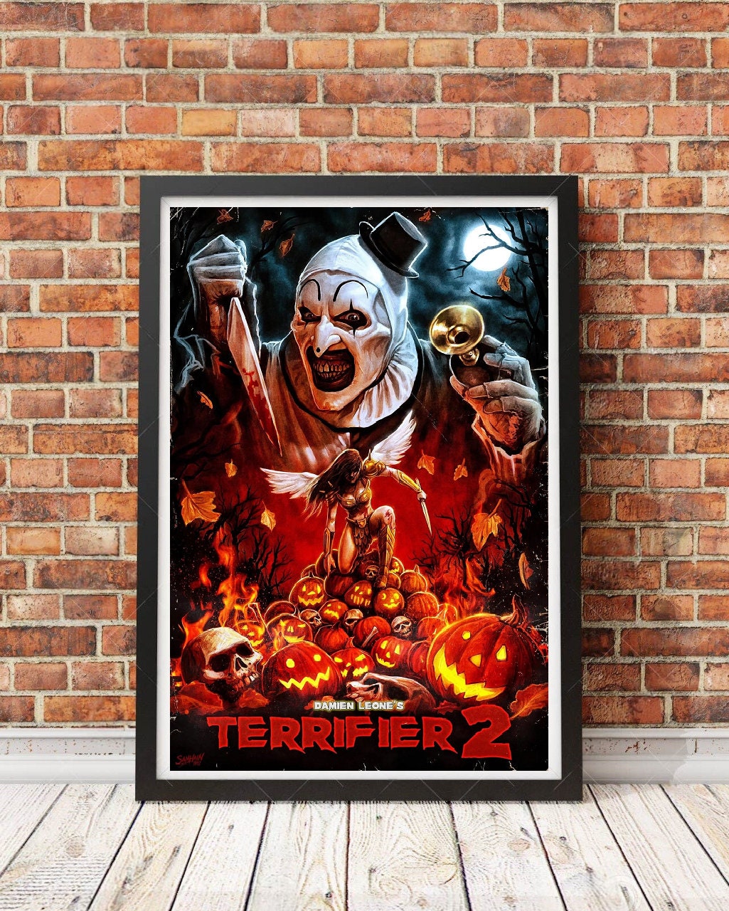 Terrifier 2 (2022) Movie Poster Print, Canvas Wall Art, Room Decor ...