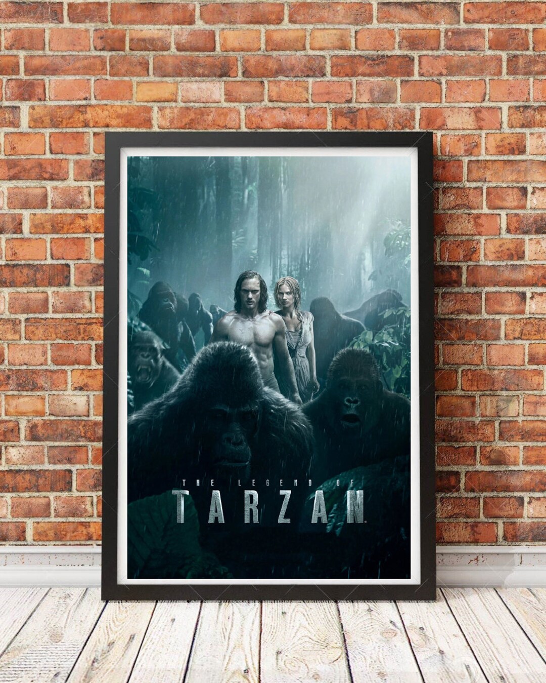 The Legend of Tarzan (2016) Movie Poster Print, Canvas Wall Art, Room ...