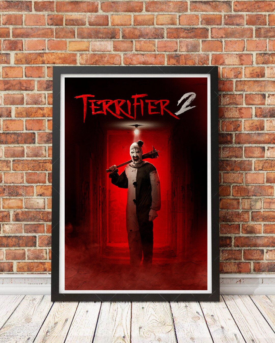 Terrifier 2 (2022) Movie Poster Print, Canvas Wall Art, Room Decor ...