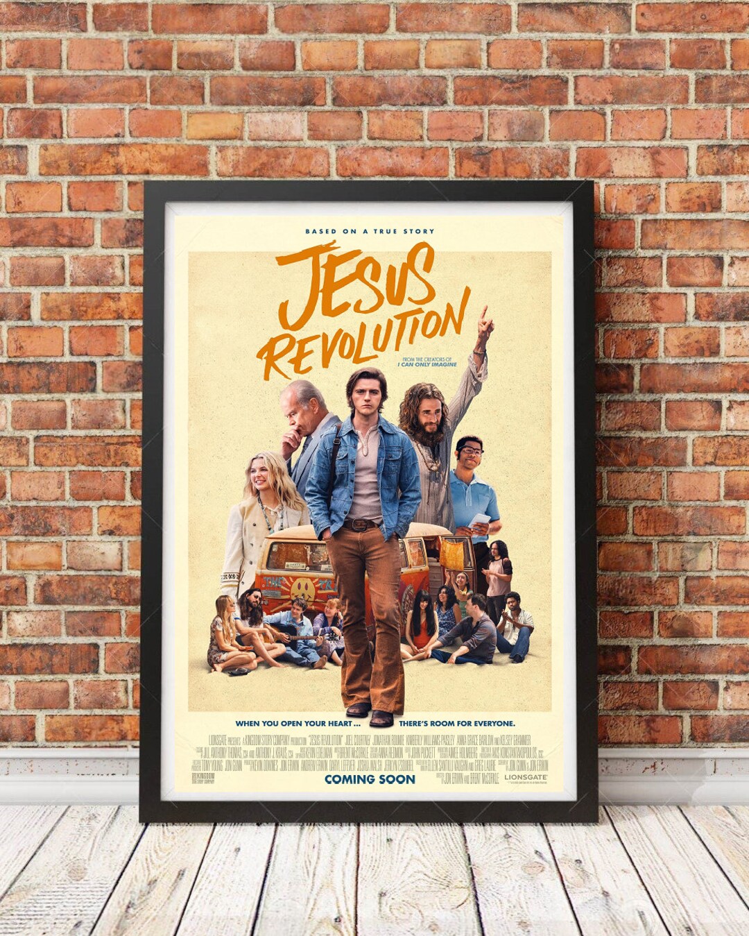 Jesus Revolution (2023) Movie Poster Print, Canvas Wall Art, Room Decor ...