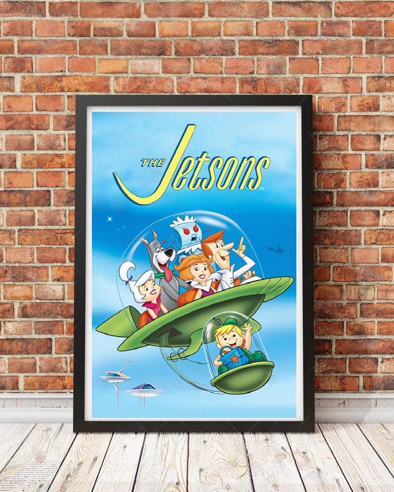 The Jetsons 1962 Movie Poster Print, Canvas Wall Art, Room Decor, Movie ...