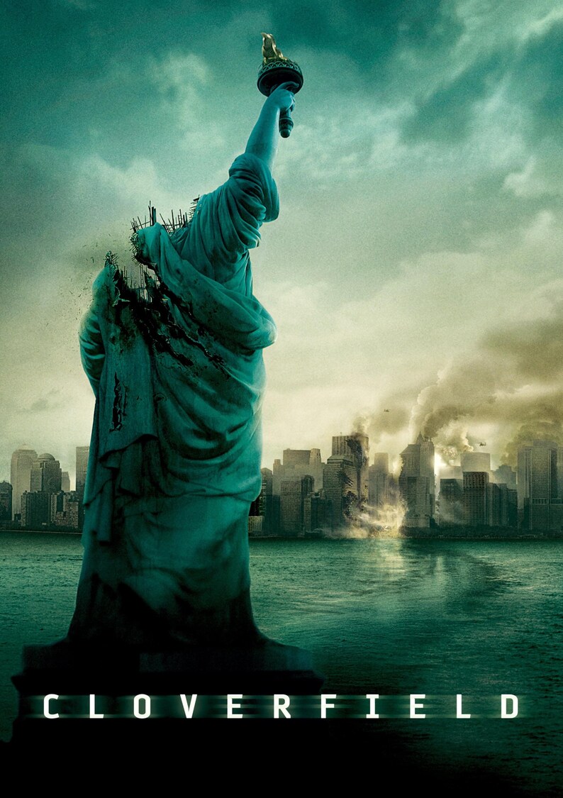 Cloverfield (2008) Movie Poster Print, Canvas Wall Art, Room Decor ...