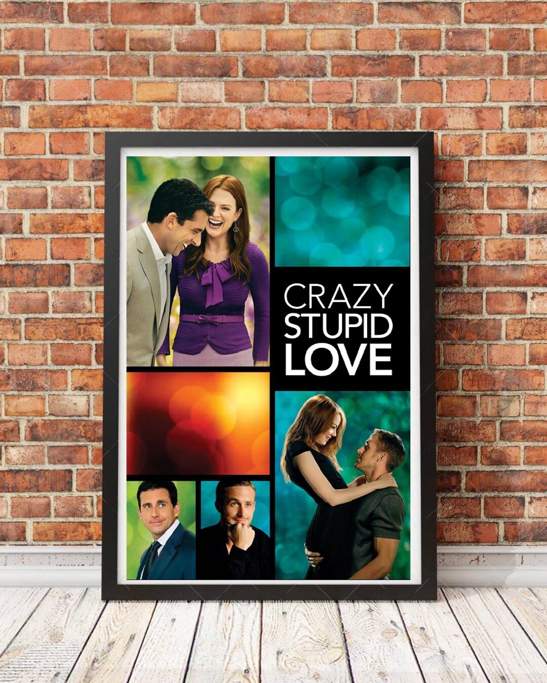 Crazy, Stupid, Love. (2011) Movie Poster Print, Canvas Wall Art, Room Decor, Movie Art, Wall Art ...