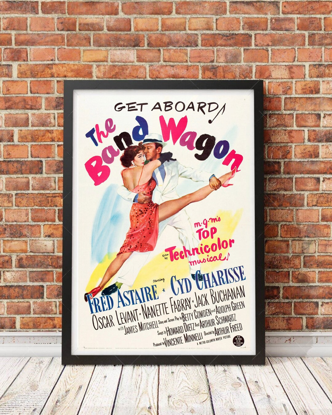 The Band Wagon (1953) Movie Poster Print, Canvas Wall Art, Room Decor ...