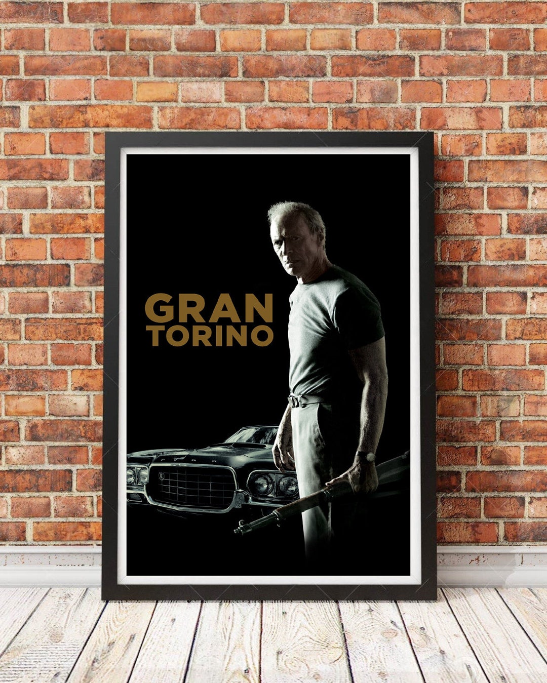 Gran Torino (2008) Movie Poster Print, Canvas Wall Art, Room Decor ...
