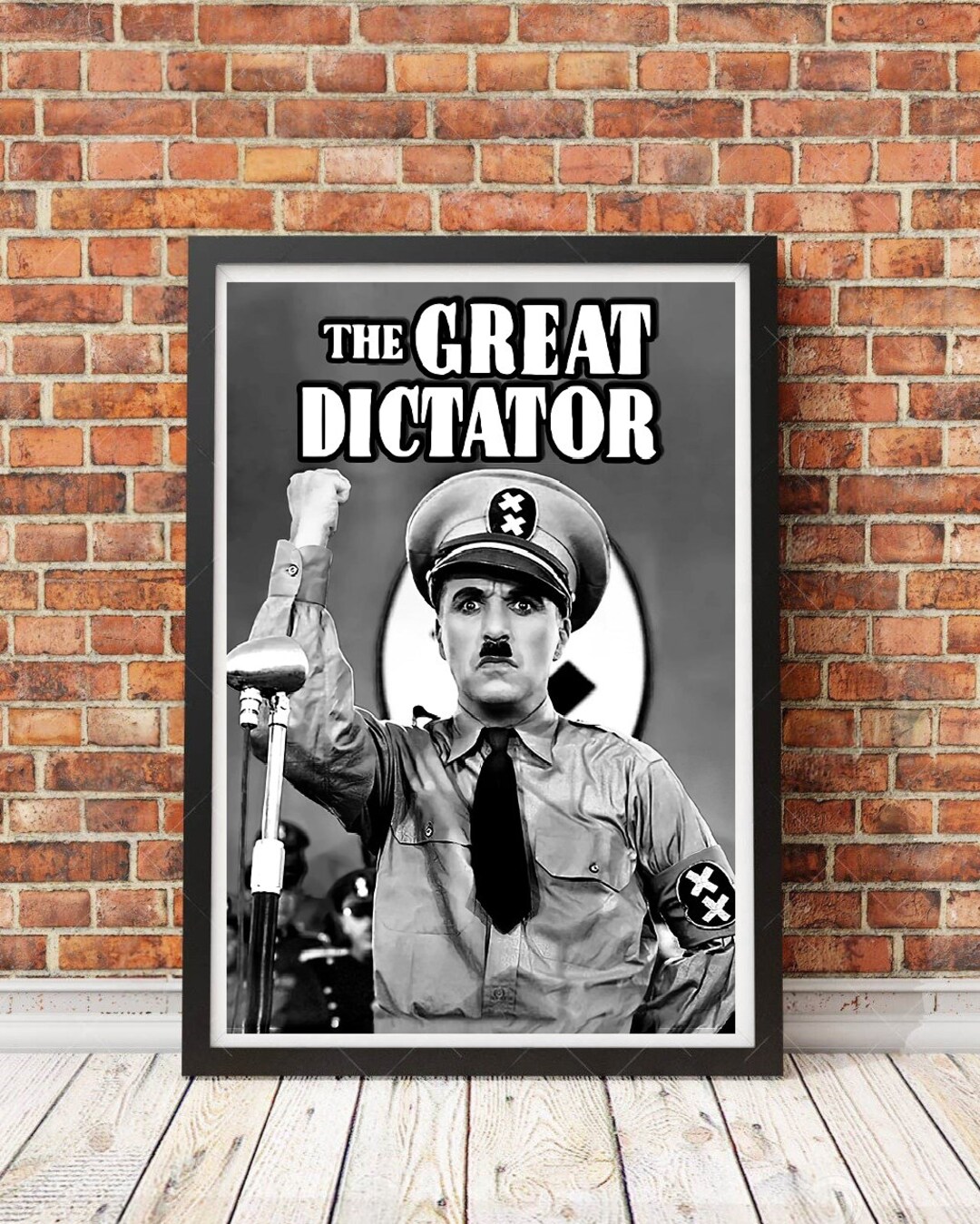 The Great Dictator (1940) Movie Poster Print, Canvas Wall Art, Room ...
