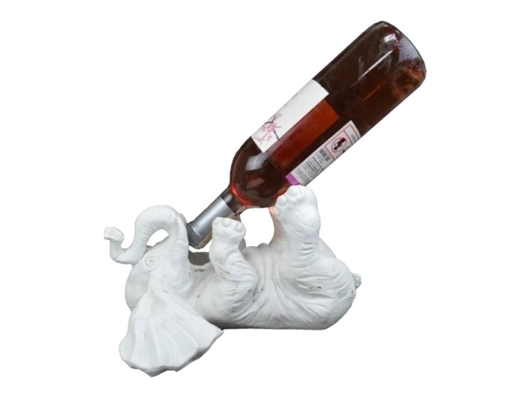 Elephant Wine Rack-handmade Bust, Table Decoration, Handmade Sculpture ...