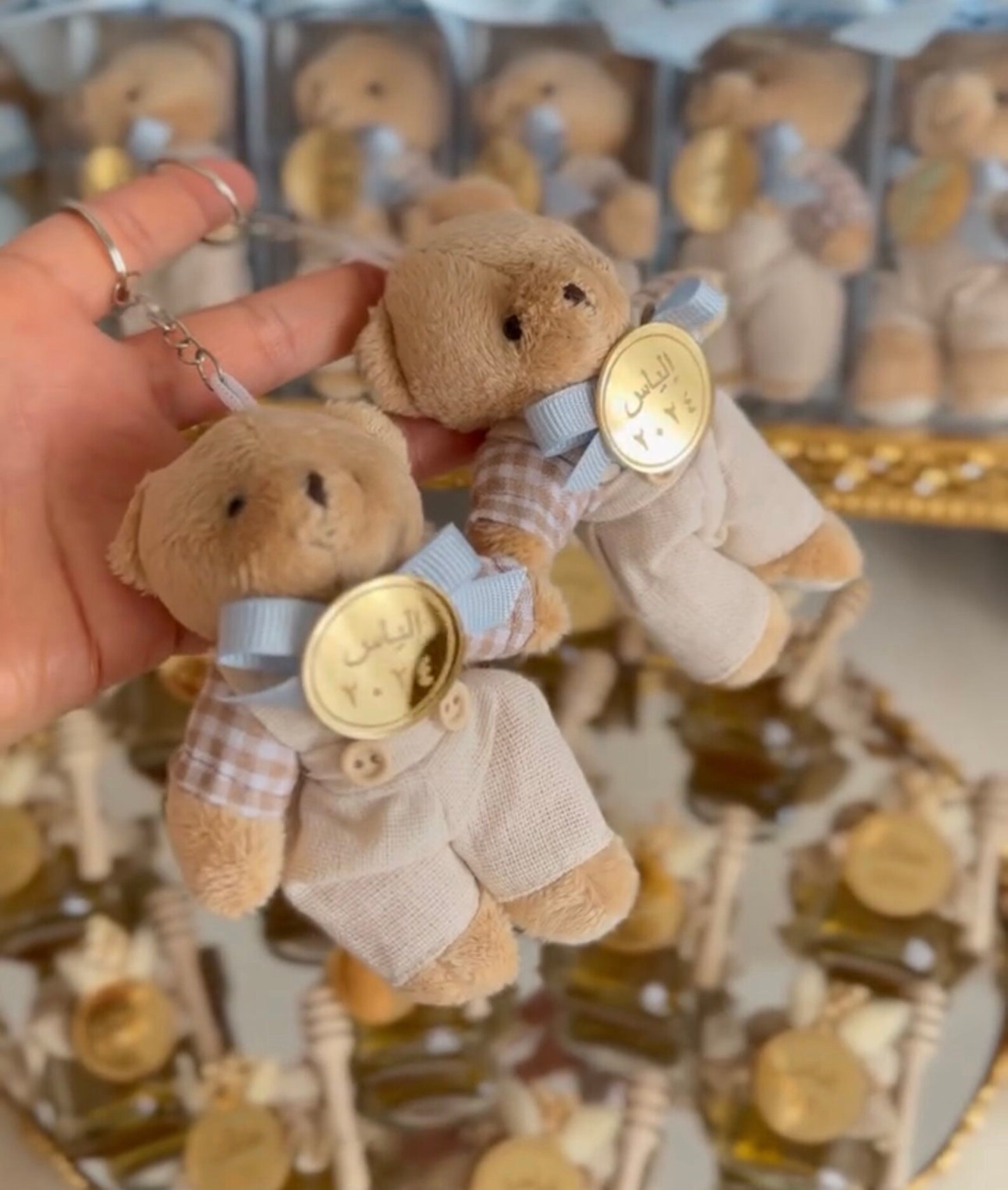 Customizable Honey Jars and Bear Keychains - Perfect for Baby Showers ...