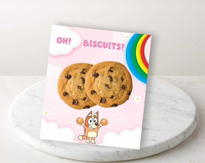 Oh Biscuits Bluey Party Favors Printable Bluey Birthday Treat Bundles ...