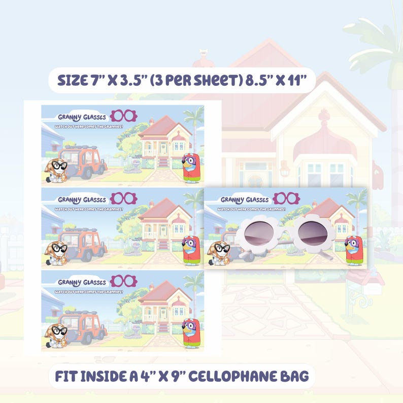 14 Bluey Party Favor Printable Bluey Birthday Treat Bundles Bluey Dog ...