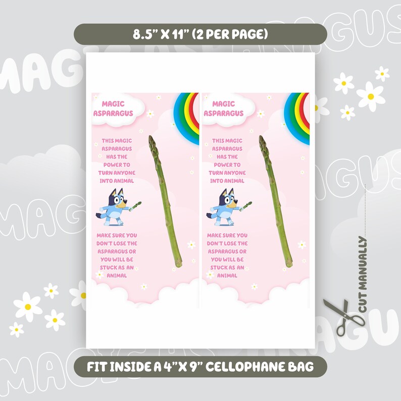Party Favor Bluey Birthday Giveaway Gift for Girl Bingo Bluey Dog Party ...