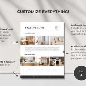 Guest Turnover Binder: Airbnb Checklist Bundle, Cleaning, Inventory ...