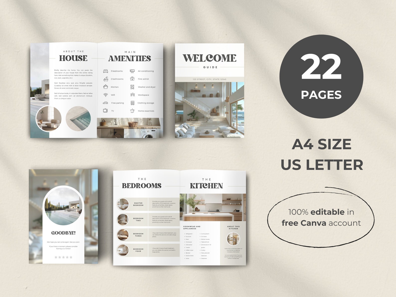 Airbnb Welcome Book Template, Airbnb Welcome Guide Template, Airbnb ...