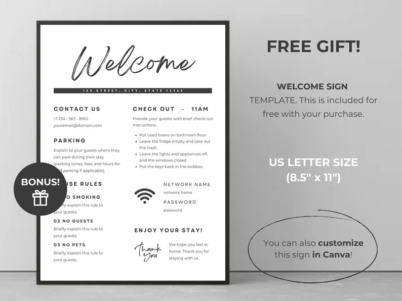 Guest Turnover Binder: Airbnb Checklist Bundle, Cleaning, Inventory ...