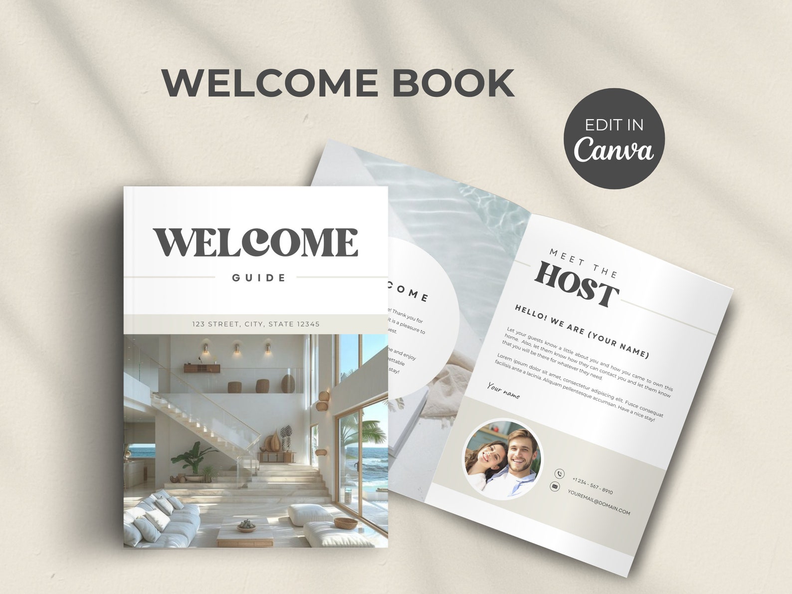Airbnb Welcome Book Template, Airbnb Welcome Guide Template, Airbnb ...