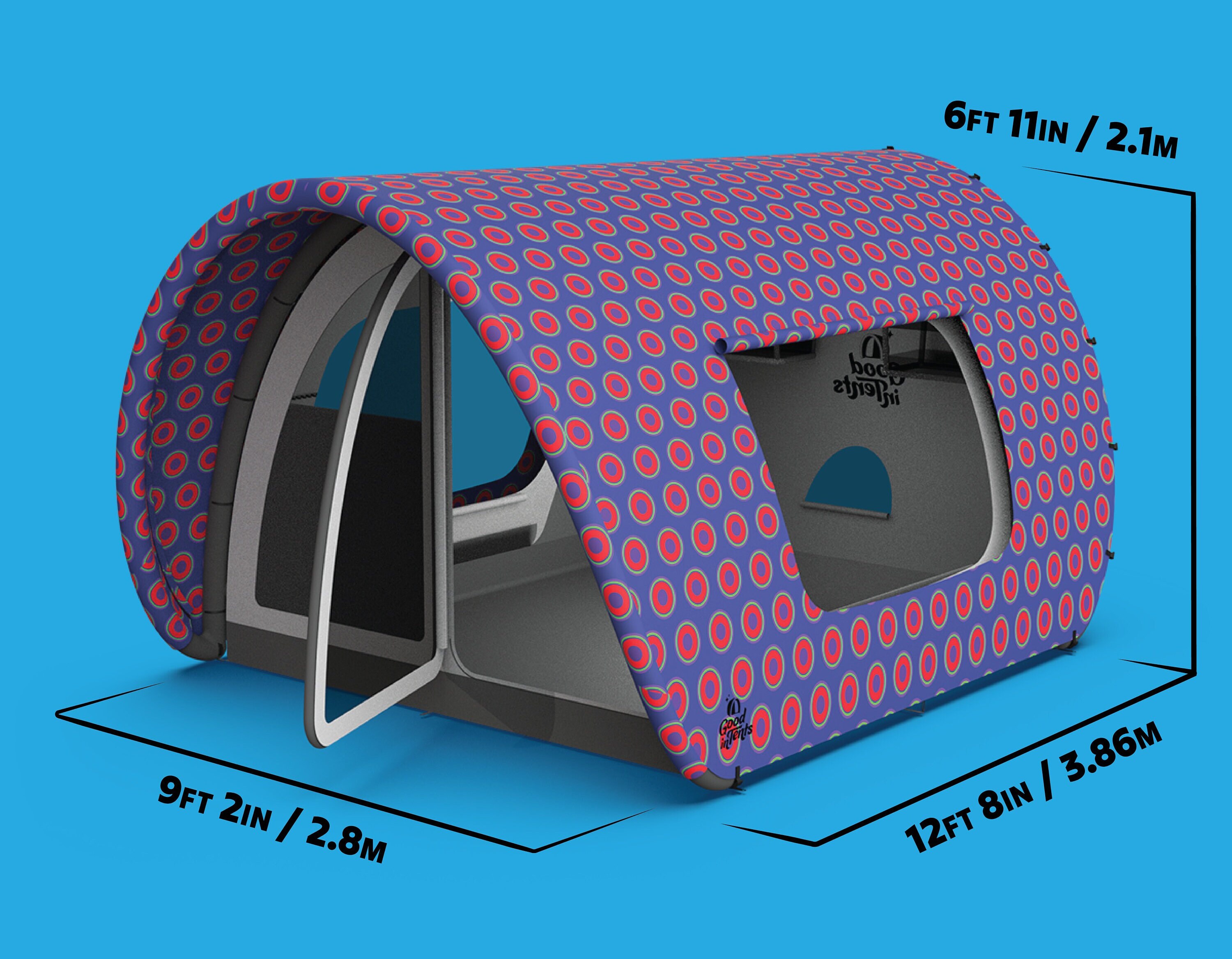 Inflatable Camping Tent, Phish, Glamping, 3 Season, Stormproof, Cooling ...