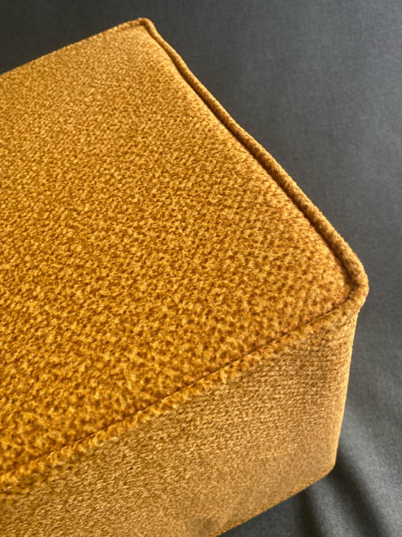 Boucle Ottoman Cover, Ottoman Slipcover, Ottoman Cover, Custom Footstol ...
